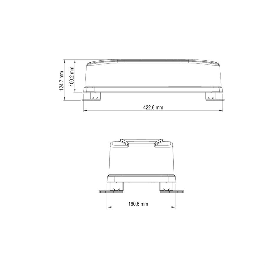PROSIGNAL - FIERY HEAT PERMANENT / MT HIGH DOME - AMBER / CLEAR LENS