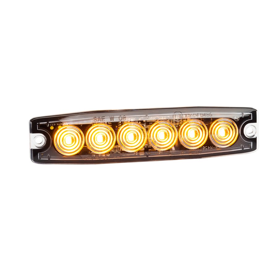 PROSIGNAL - LP6 - 6 LED SURFACE / MT - AMBER
